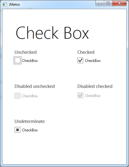 Metro Style Check Box For Java Jmetro Revisited Pixel Duke