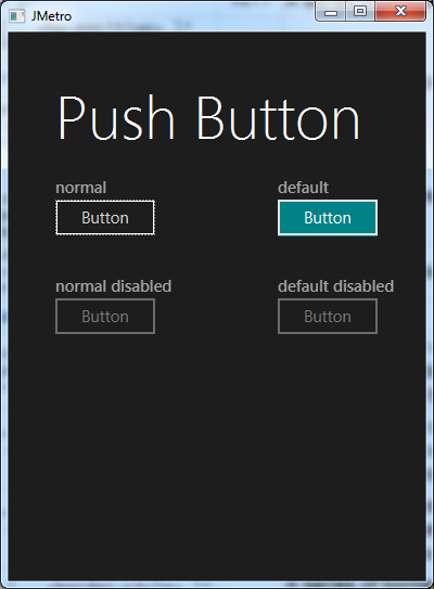 Metro Style Push Button For Java Jmetro Revisited Pixel Duke