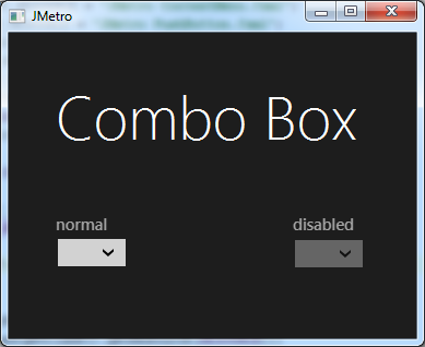 Metro style ComboBox for Java (JMetro) - Pixel Duke